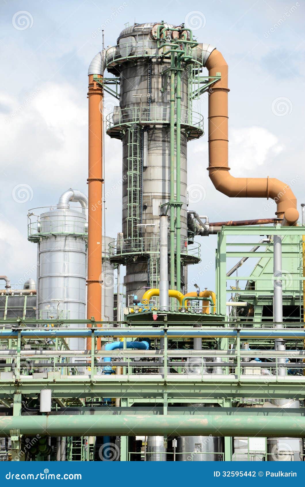 Piping and equipment stock photo. Image of system, piping - 32595442