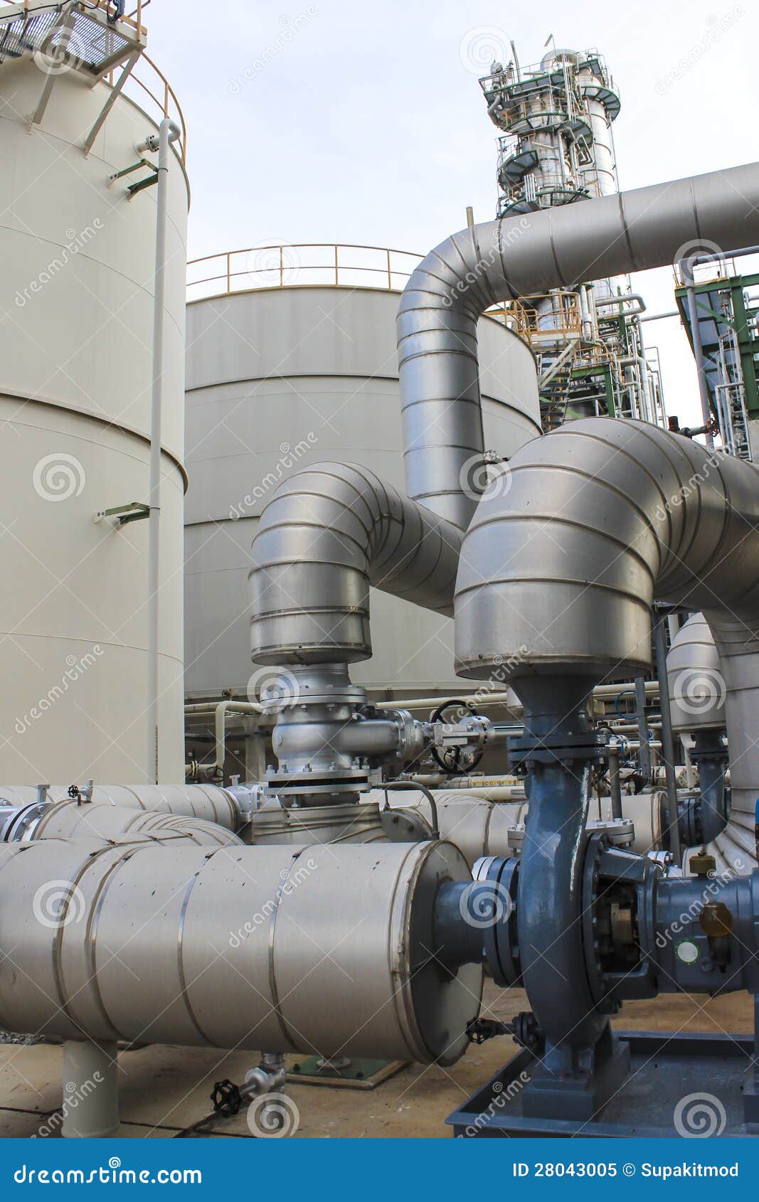 Piping in factory stock image. Image of factory, pipe - 28043005