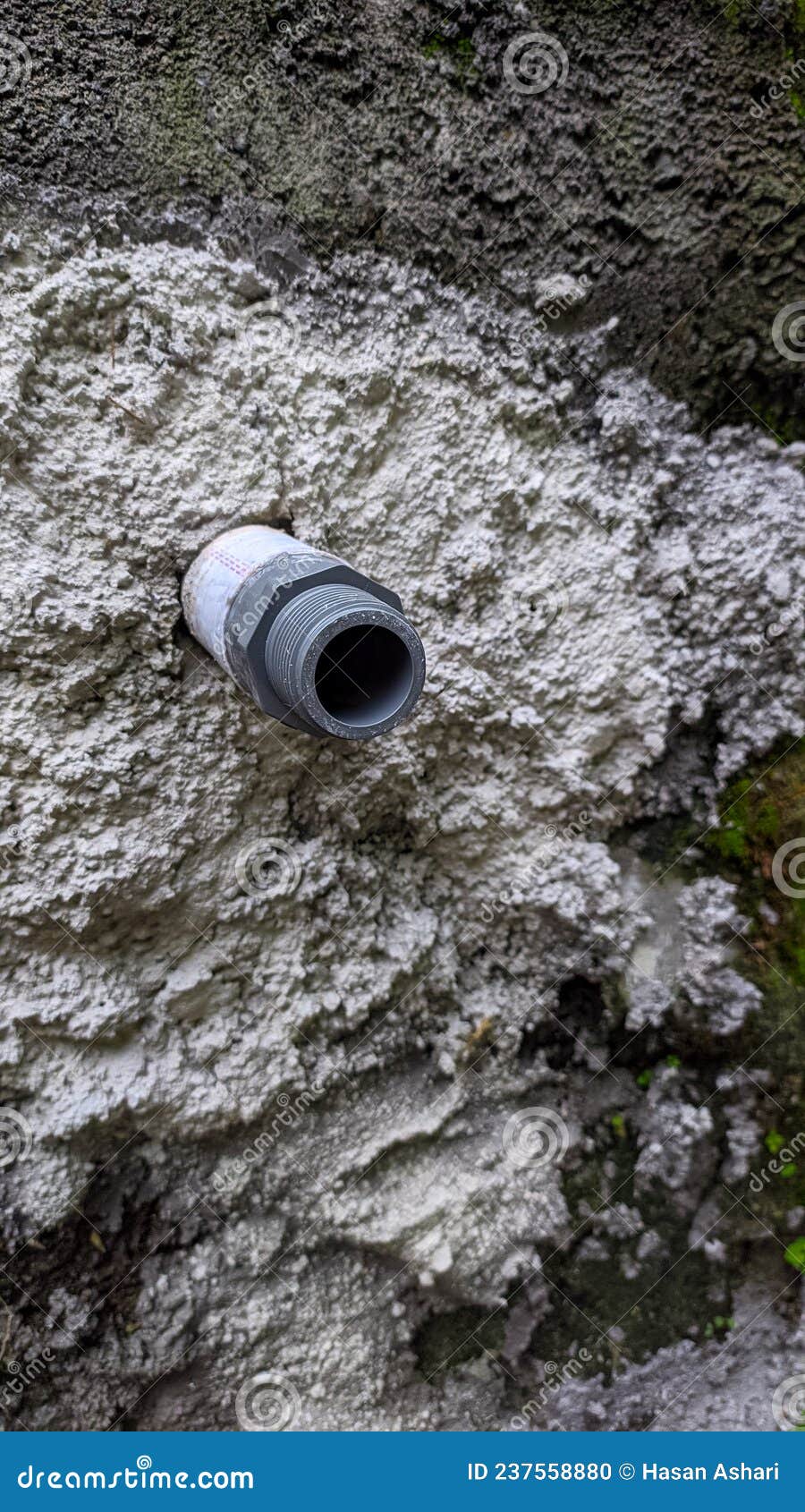 Piping Hole in the Wall for Pool Drainage Stock Photo - Image of hole ...