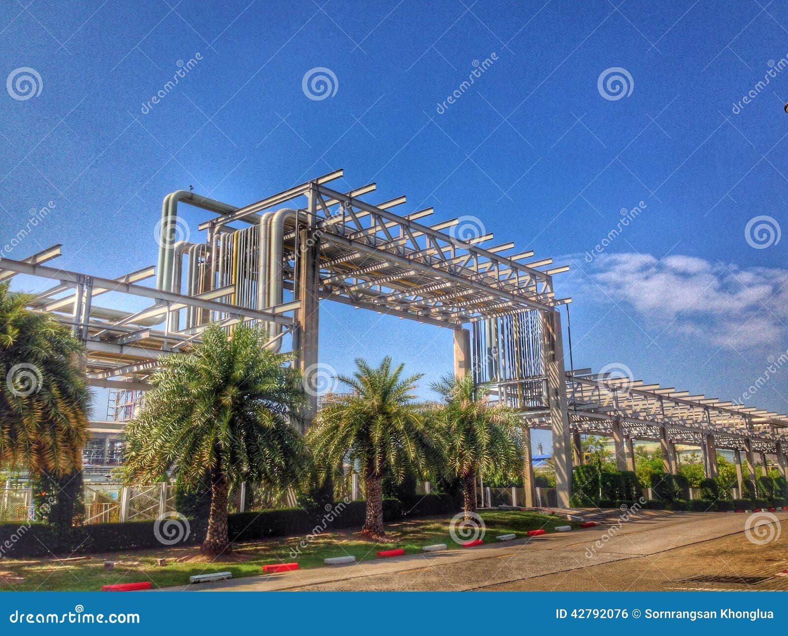 Piping stock photo. Image of building, rack, facade, piping - 42792076