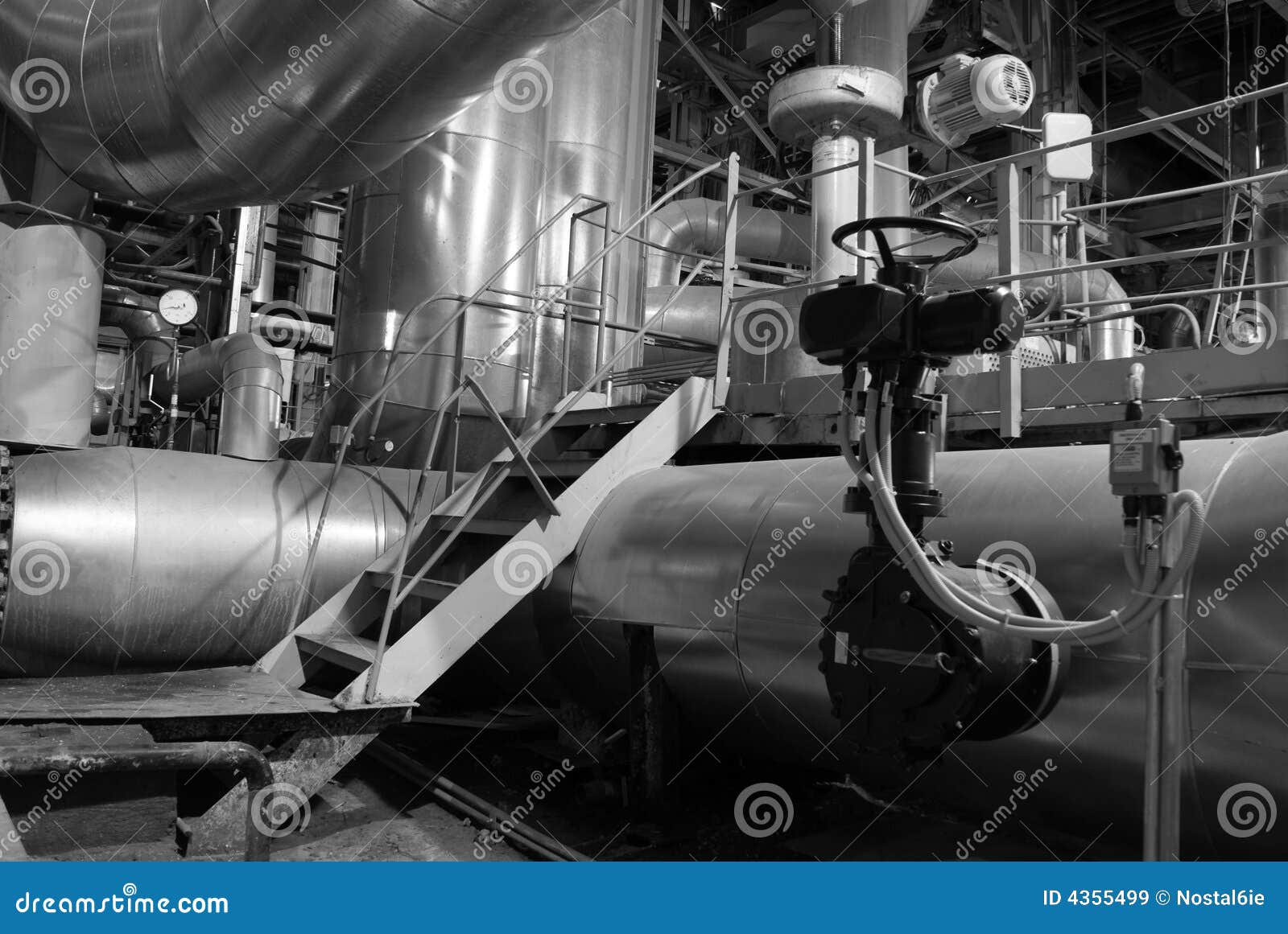 Piping at a power plant stock image. Image of manufactured - 4355499