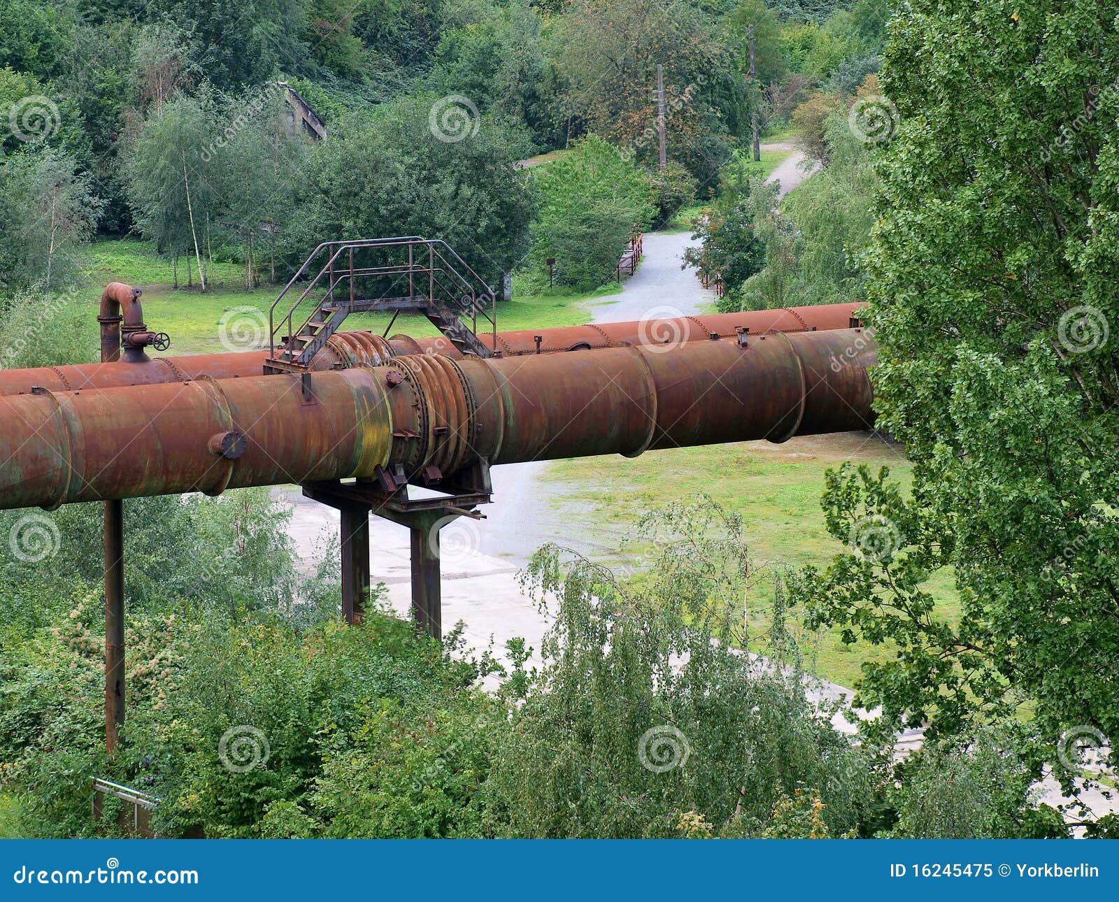 Piping system in the Open stock image. Image of industry - 16245475