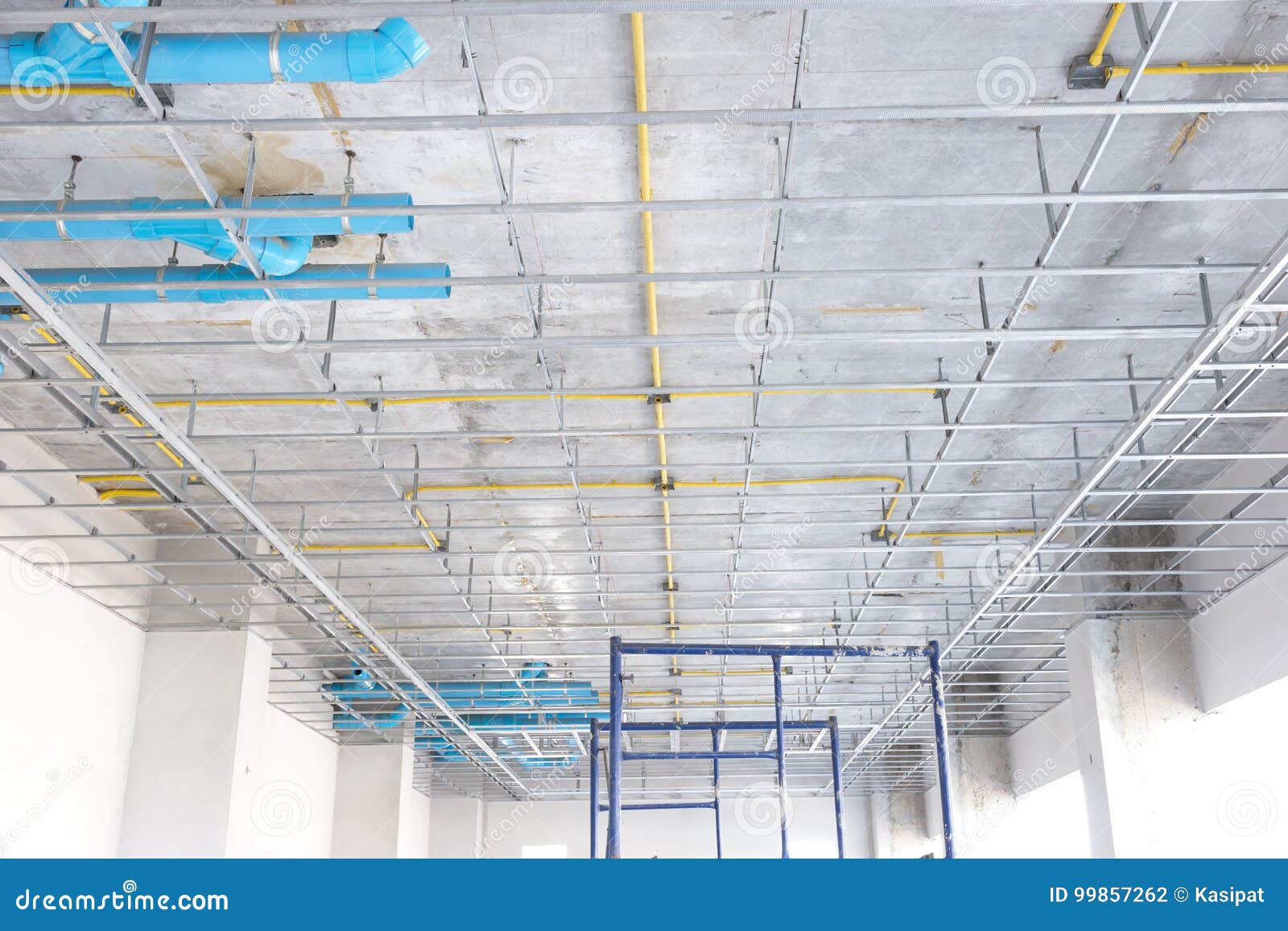 Piping Systems On The Roof Of A Large High-rise Building. Pump Systems ...