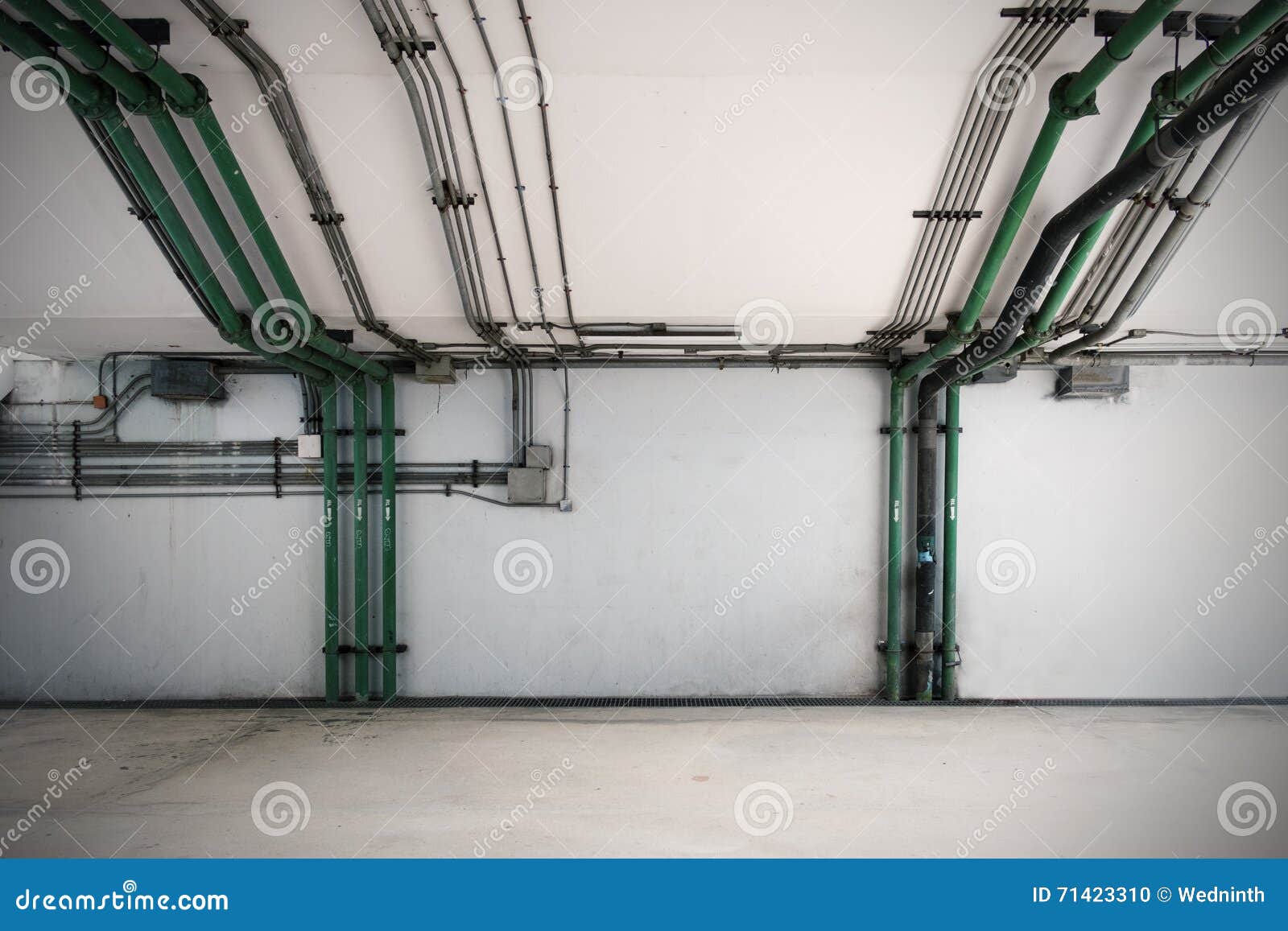 Piping Systems On The Roof Of A Large High-rise Building. Pump Systems ...
