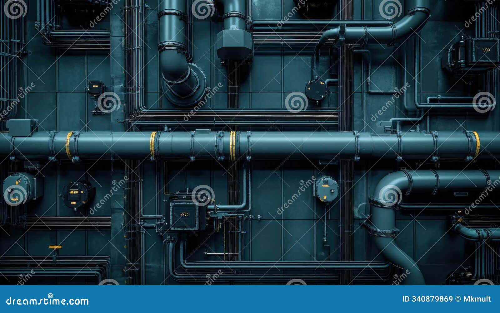 Piping Systems Installation in a Modern Industrial Environment during ...