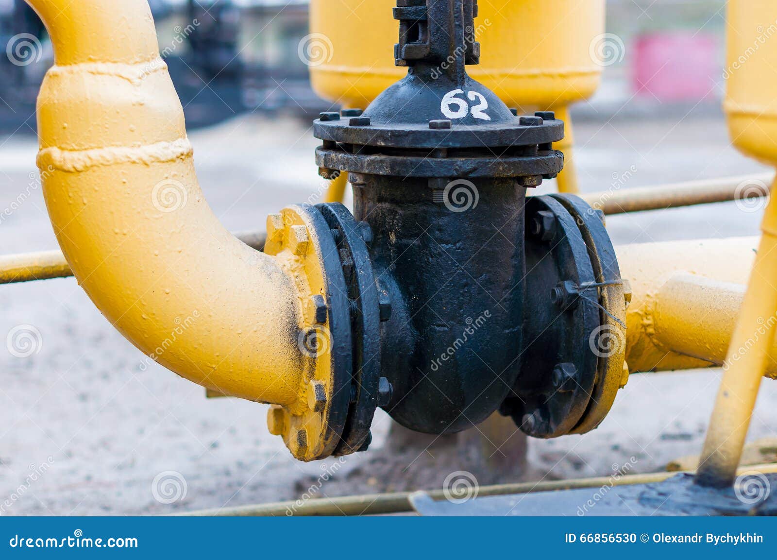 Piping Systems with Pressure Regulating Valve, Industrial Equipment ...