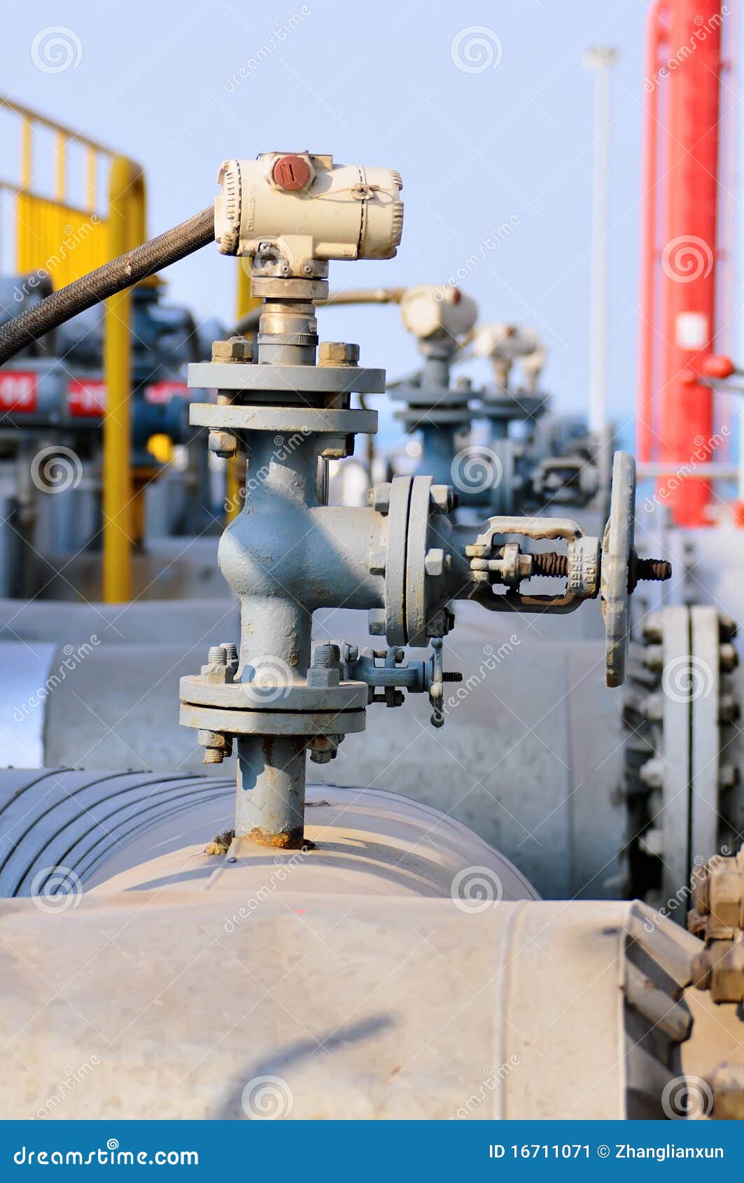 Piping and Valves in Petrochemical Industry Stock Image - Image of ...