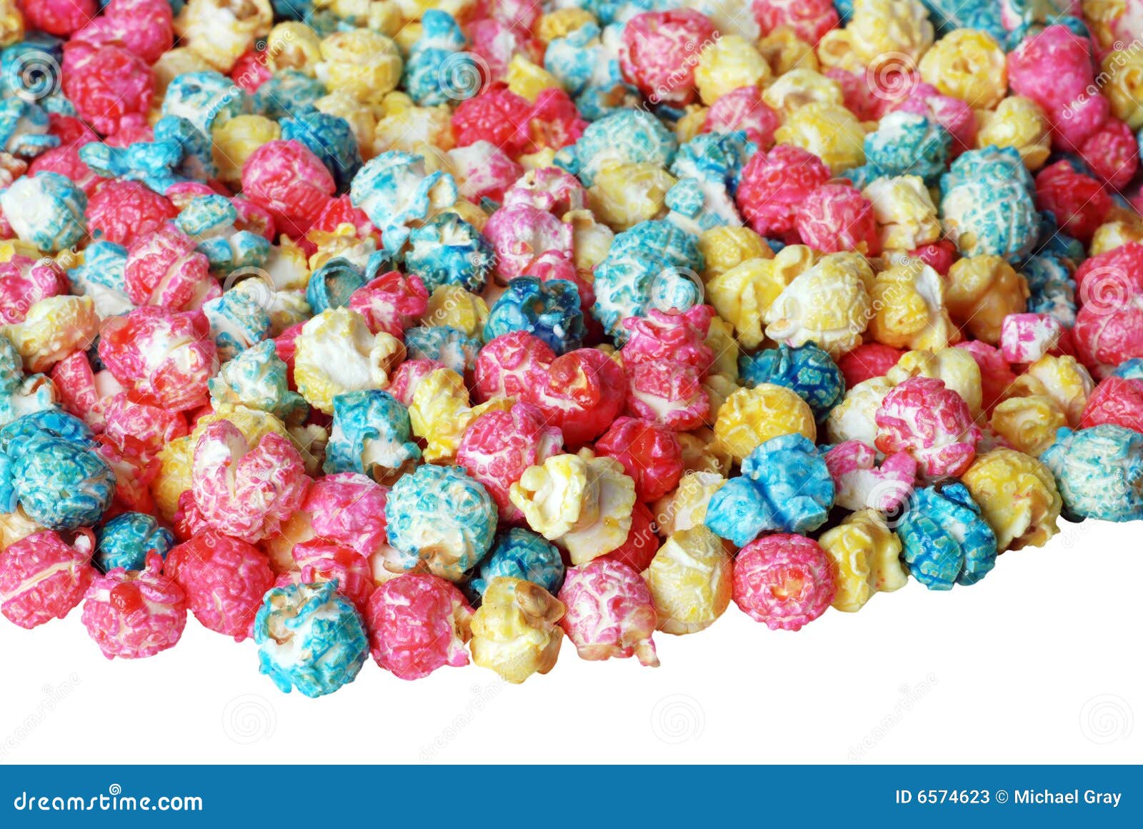 Pipoca Colorida Dos Doces Isolada Fotos de Stock - Imagem: 6574623