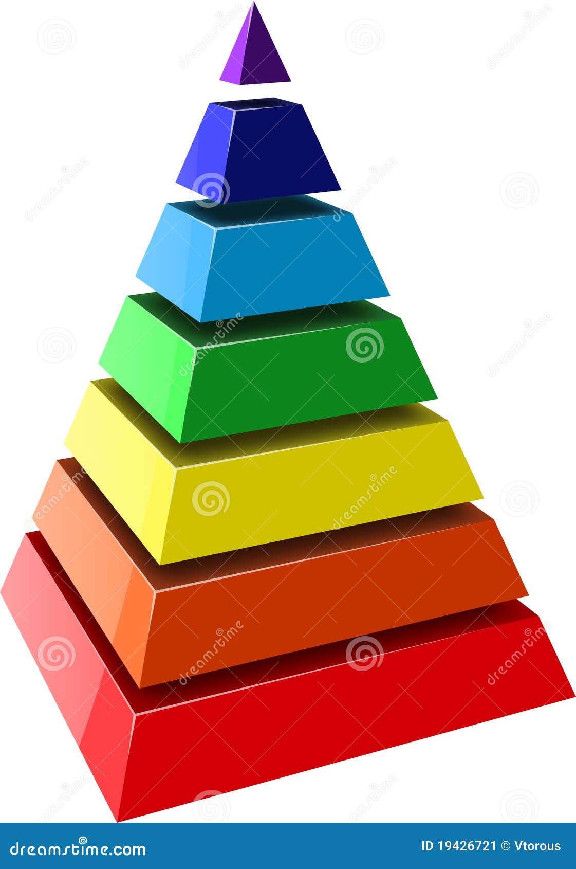 Pirámide stock de ilustración. Ilustración de tapa, multicolor - 19426721