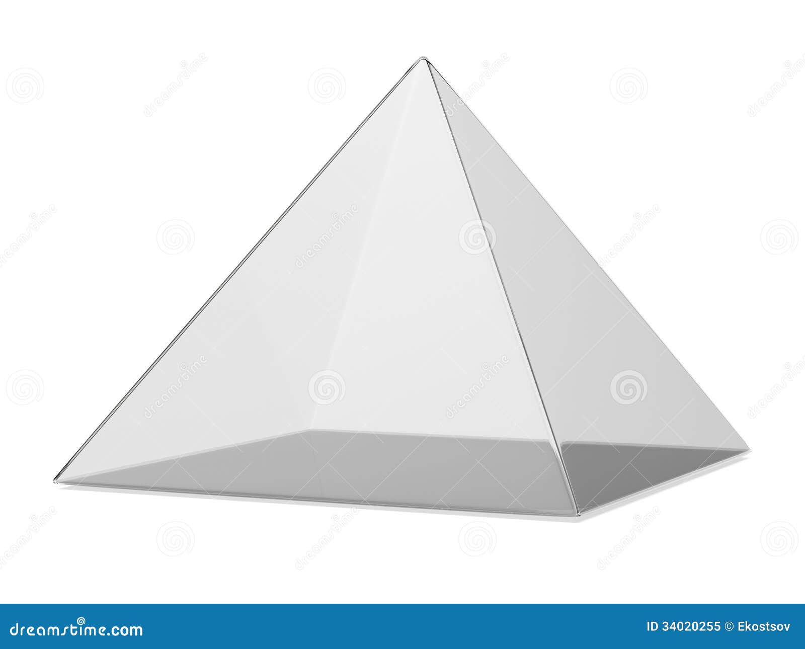 Pirâmide transparente ilustração stock. Ilustração de caso - 34020255