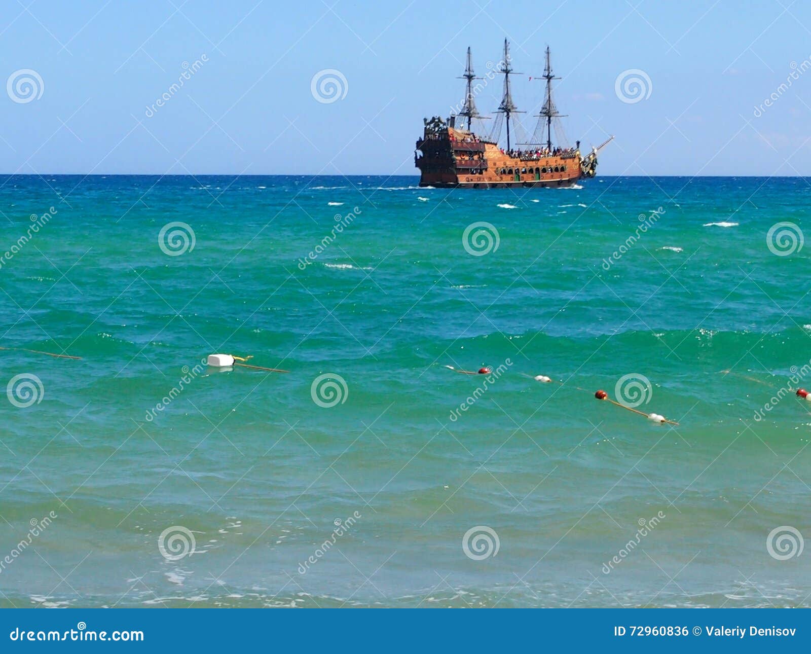 Piracy ship stock photo. Image of raid, wave, medieval - 72960836