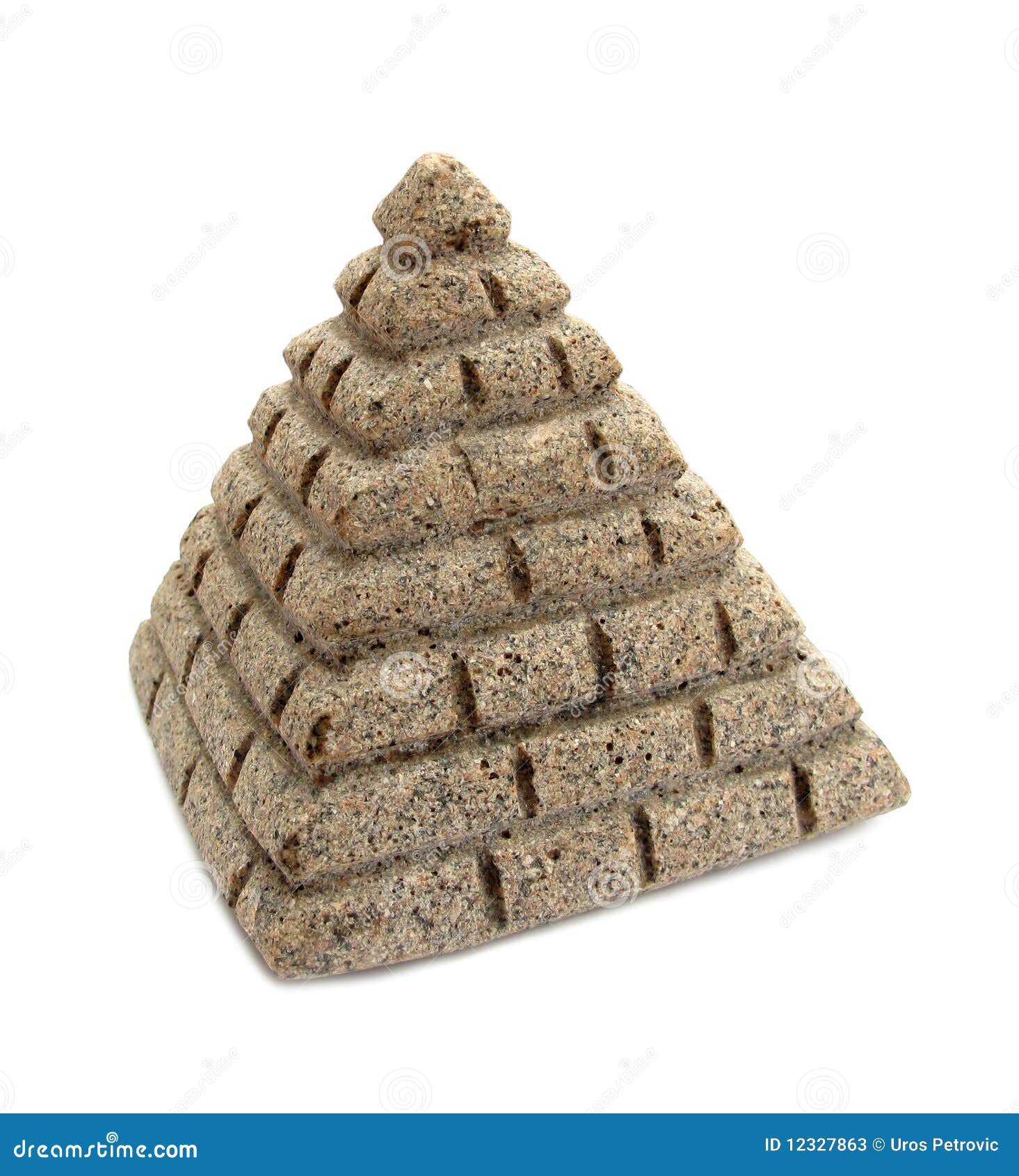 Piramide stock afbeelding. Image of piramides, studio - 12327863