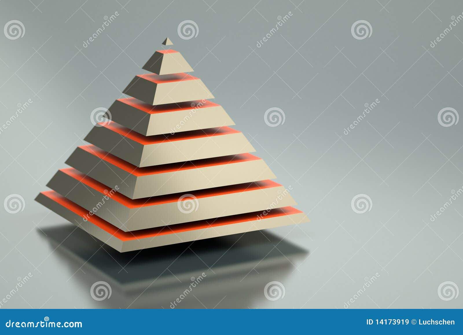 Piramide stock illustratie. Illustration of deel, afzet - 14173919