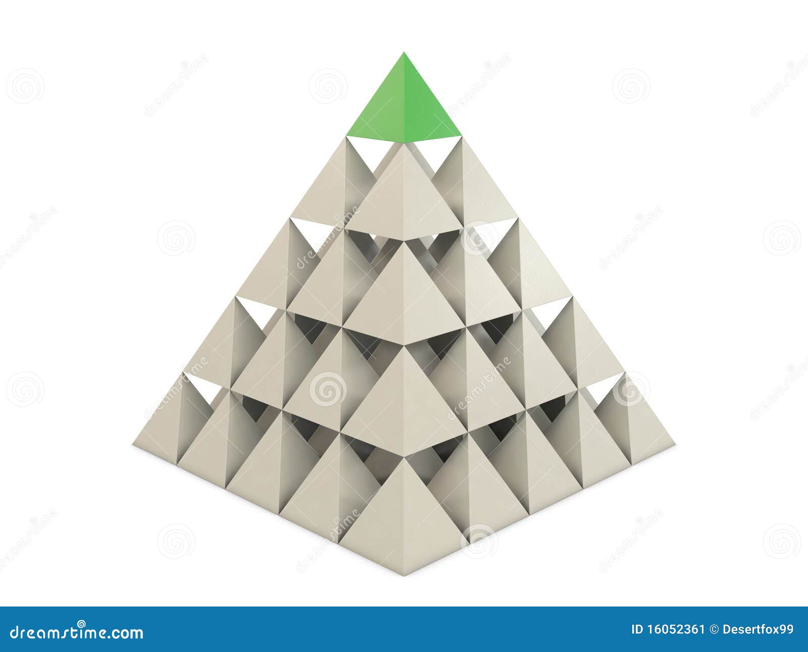 Piramide van piramides stock illustratie. Illustration of geïsoleerd ...