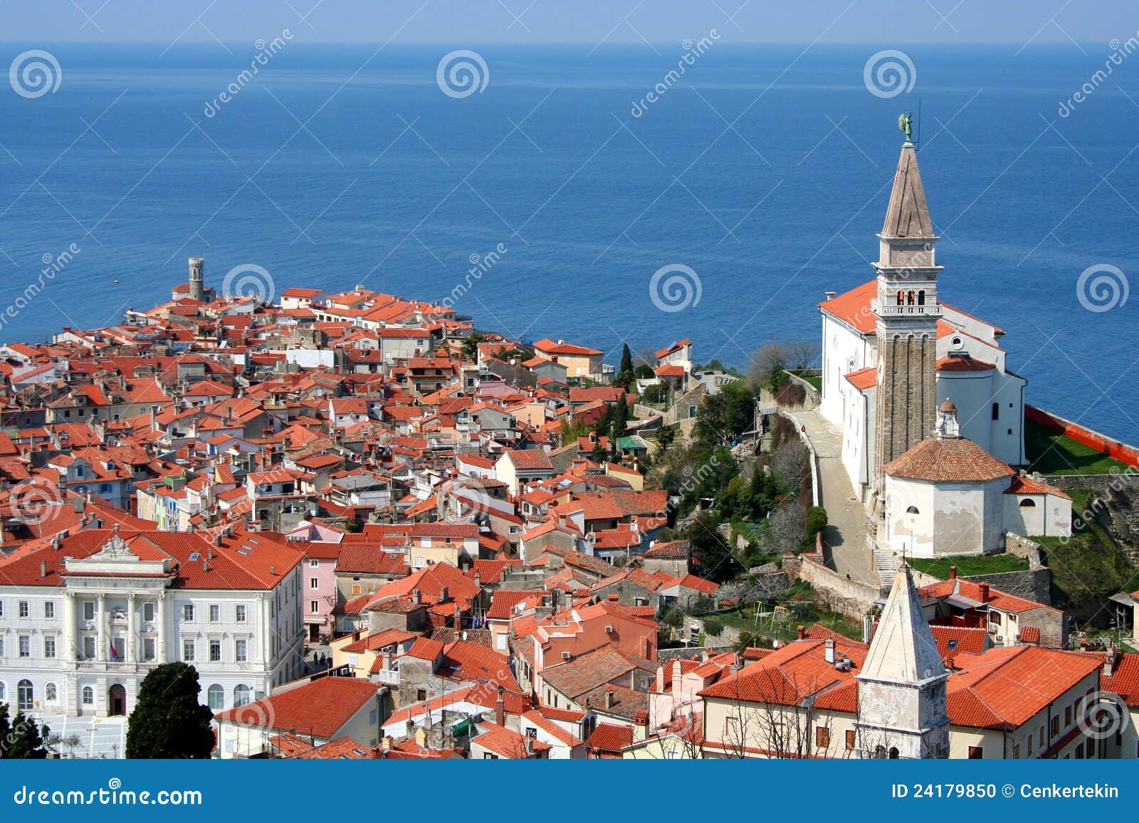 Piran stock photo. Image of architecture, europe, adriatic - 24179850