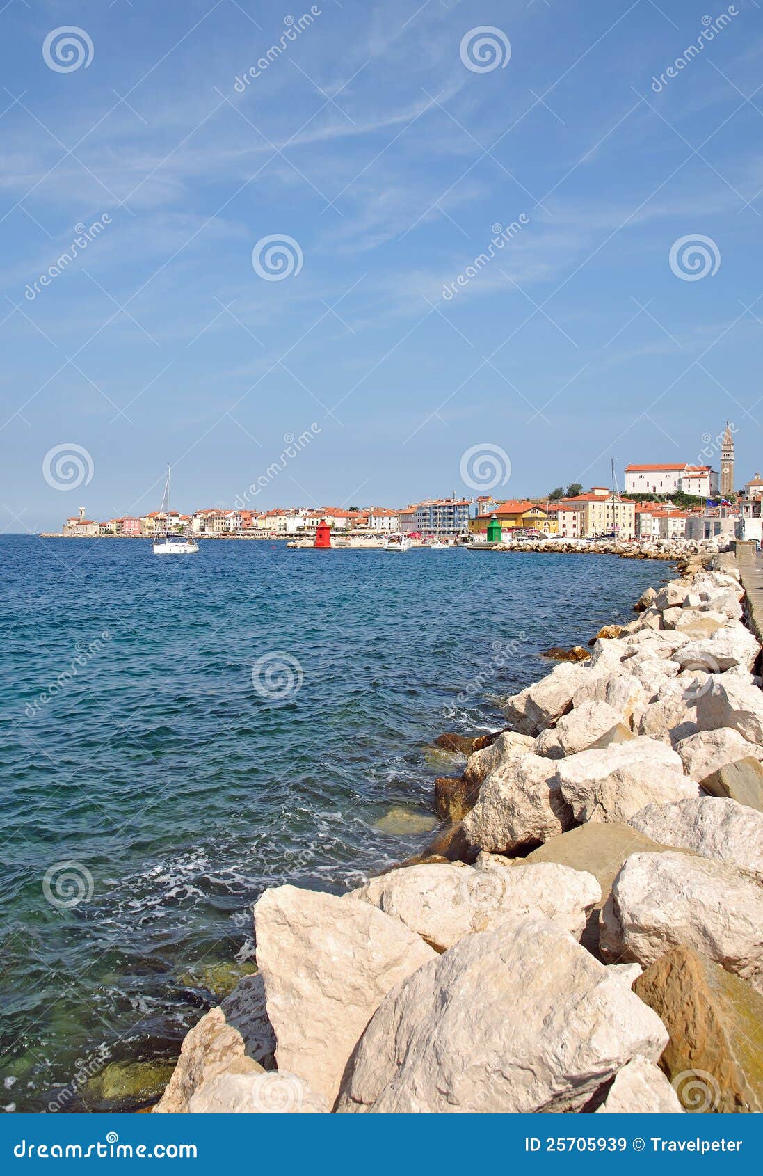Piran,Adriatic Sea,Slovenia Stock Image - Image of vacation, resort ...
