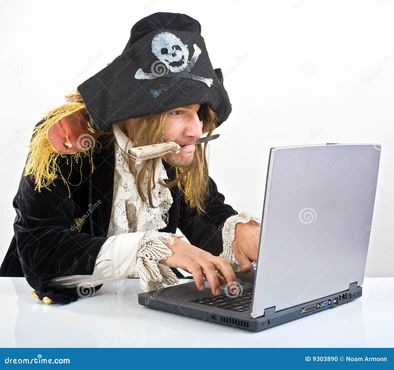 Pirat computer stock photo. Image of dark, funny, halloween - 9303890
