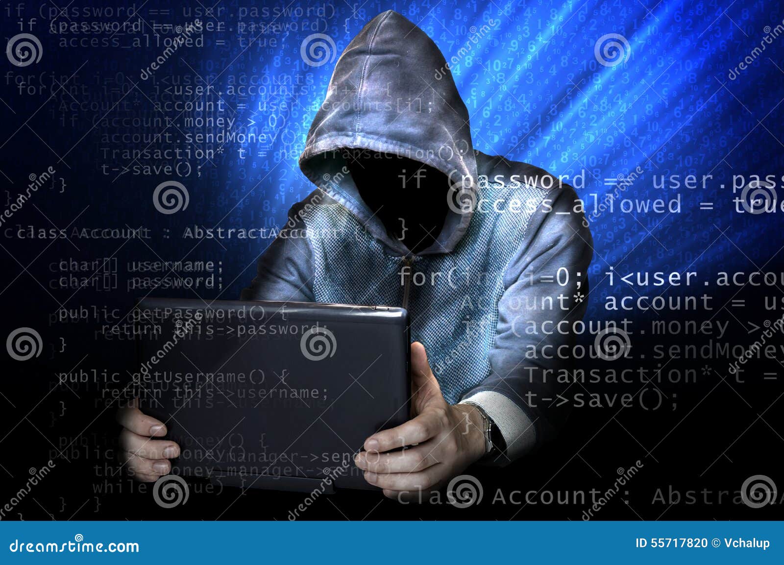 Pirata Informatico Anonimo E Linguaggio Di Programmazione Fotografia ...