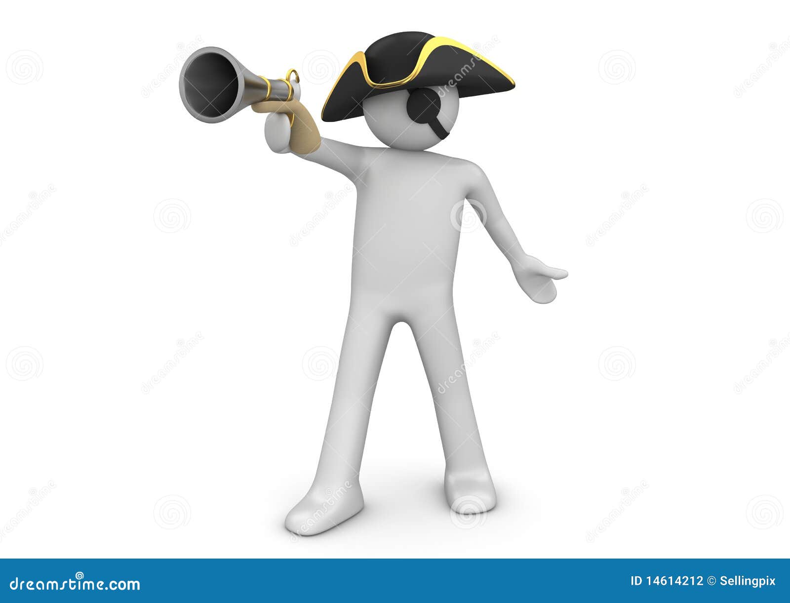 Pirata tuerto - caracteres stock de ilustración. Ilustración de blanco ...