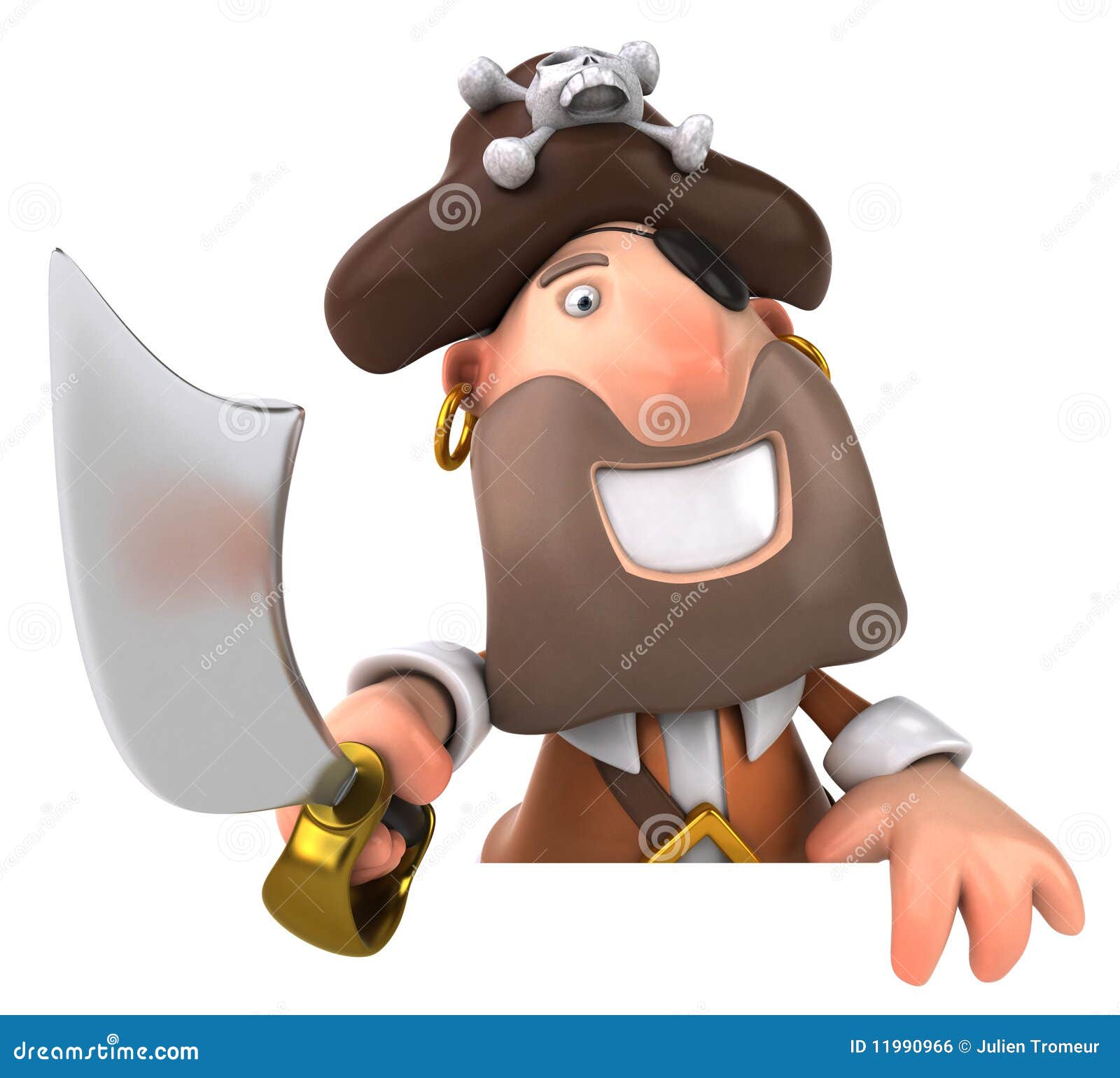 Pirate stock illustration. Illustration of skeleton, robber - 11990966