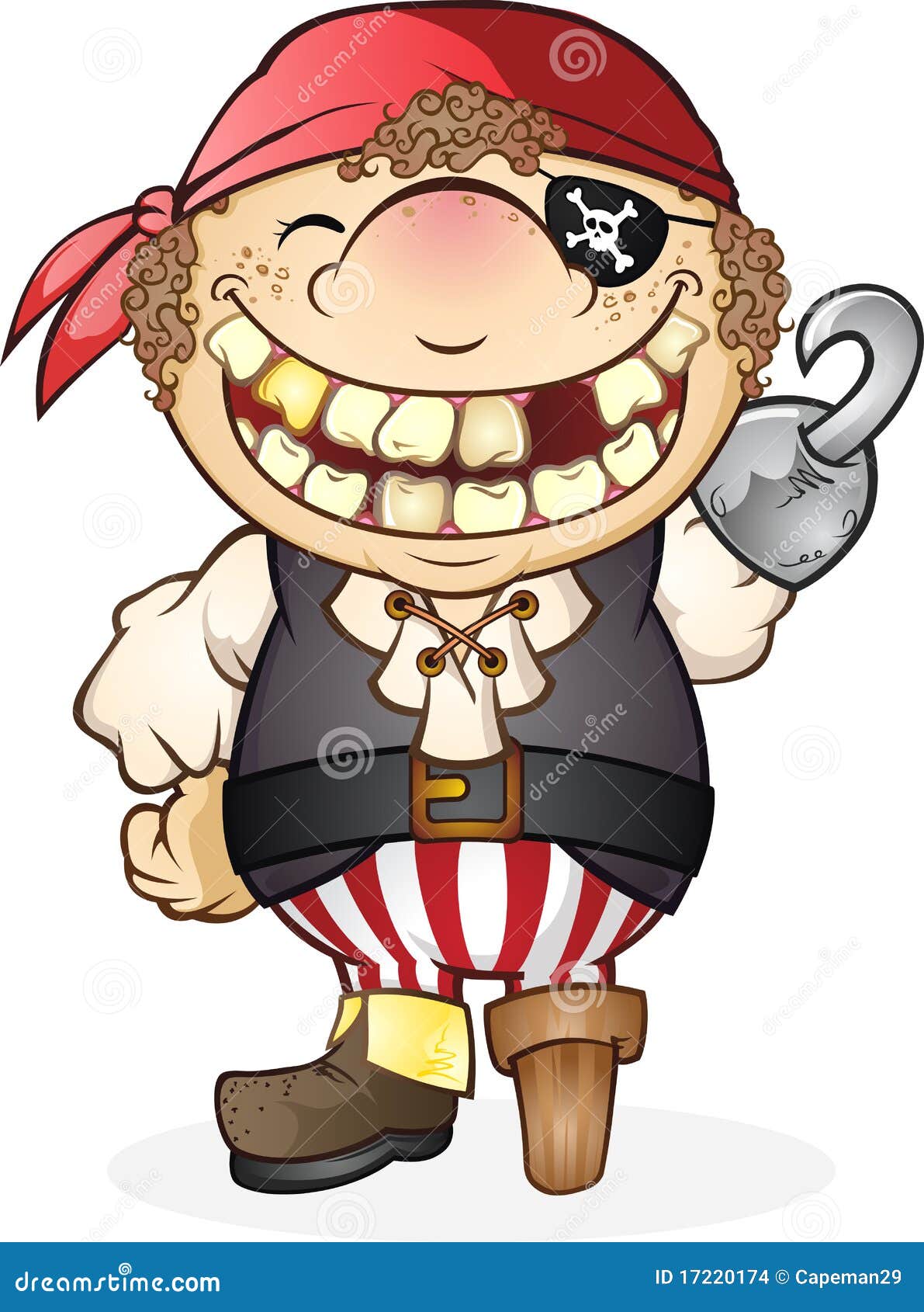 Pirate stock vector. Illustration of looting, freckles - 17220174