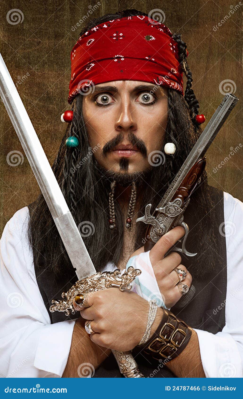 Pirate stock photo. Image of film, model, movie, cool - 24787466