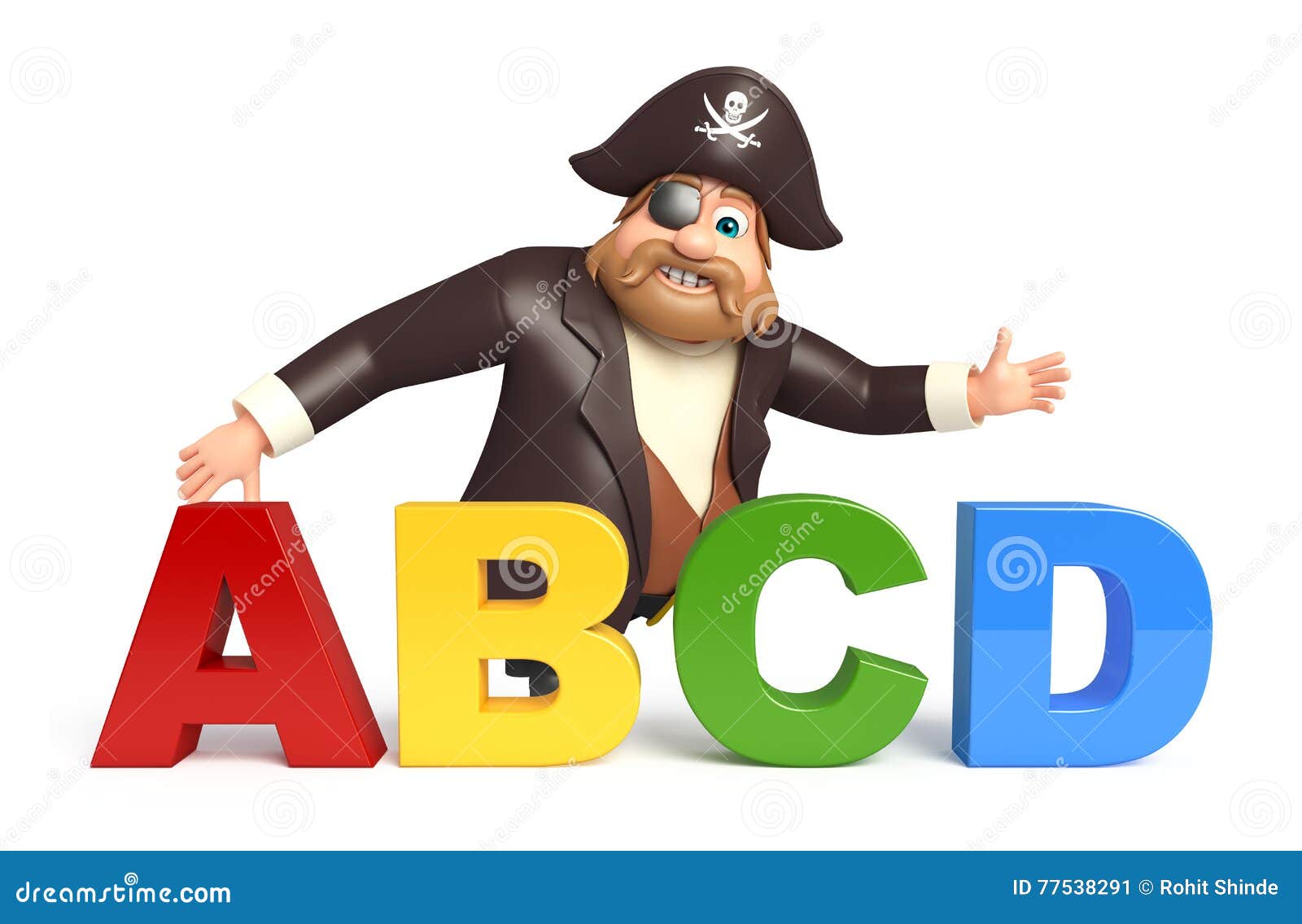 Kid Boy With Abcd Sign Royalty-Free Cartoon | CartoonDealer.com #77498117