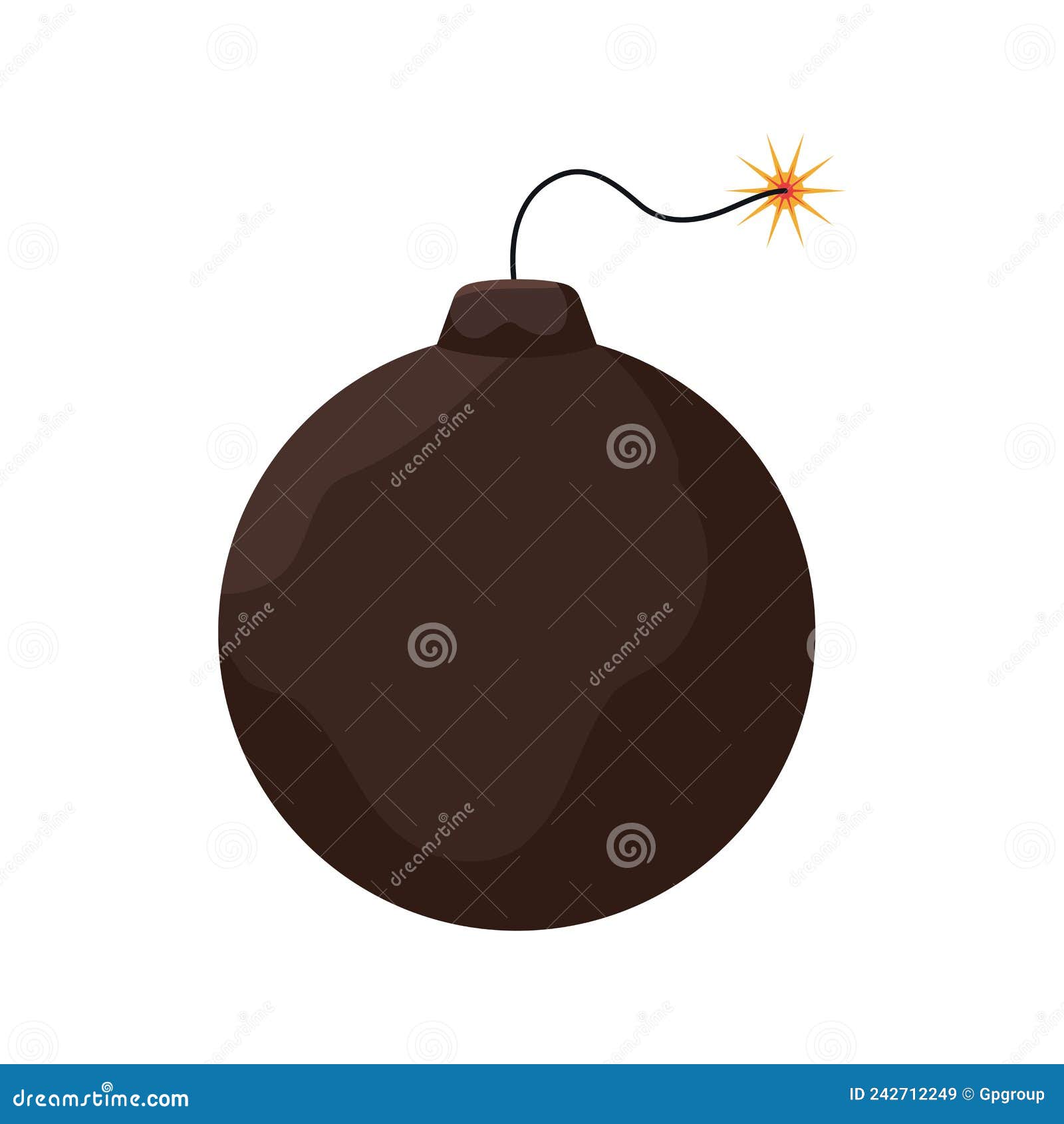 Pirate bomb design stock vector. Illustration of bone - 242712249