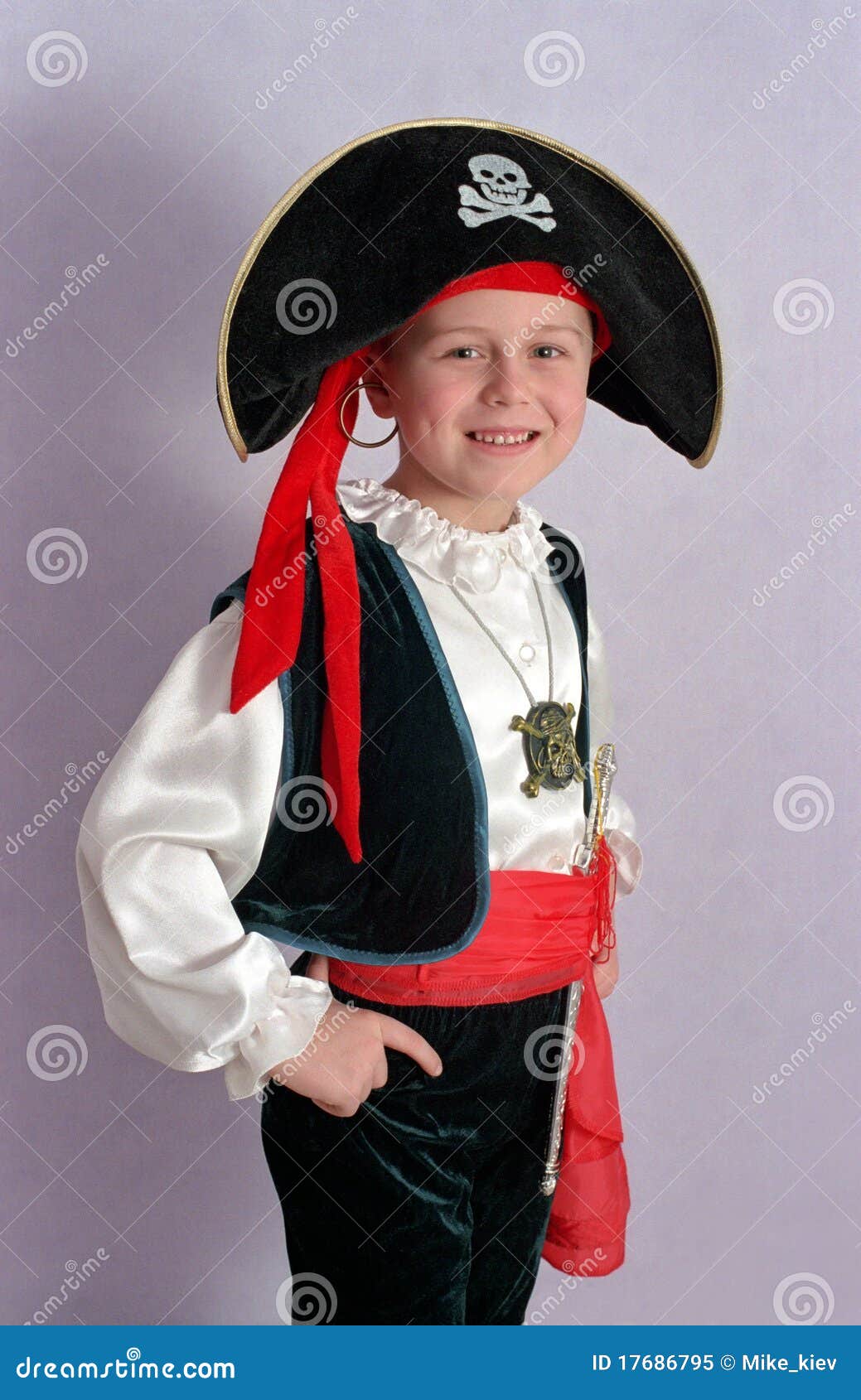 Pirate boy stock image. Image of buccaneer, human, dressing - 17686795