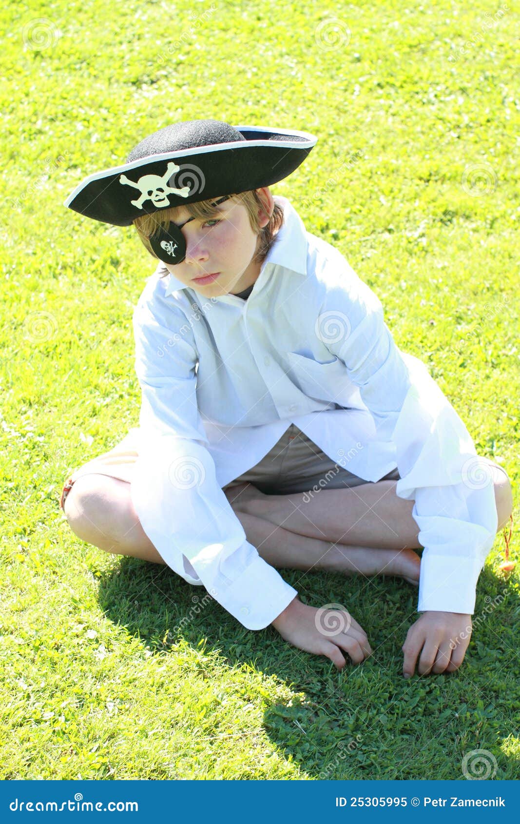 Pirate boy stock image. Image of child, green, pirate - 25305995