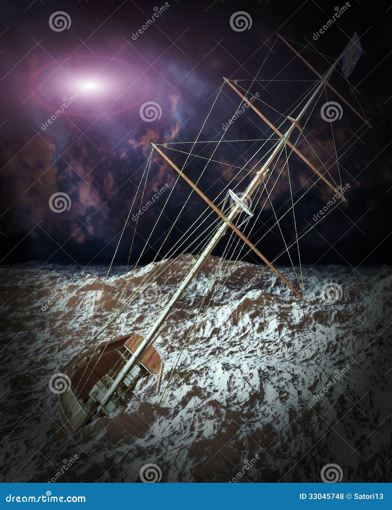 Pirate brigantine stock photo. Image of emptiness, evening - 33045748