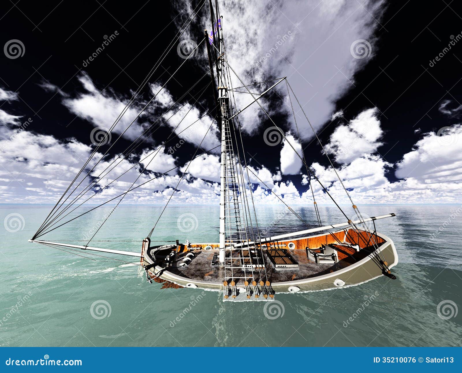 Pirate brigantine stock photo. Image of arabian, military - 35210076