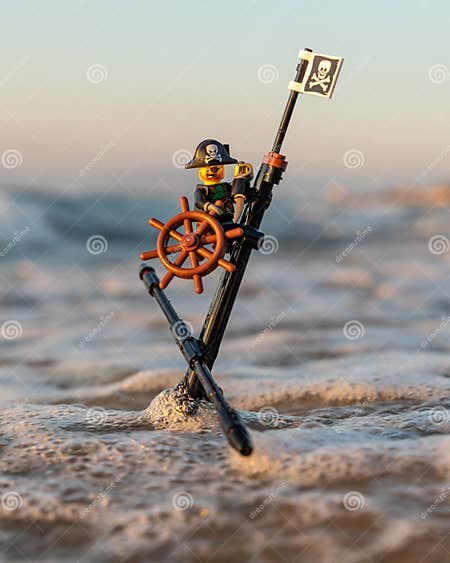 Pirate Captain Hook on the Sinking Ship Stock Photo - Image of vibes ...