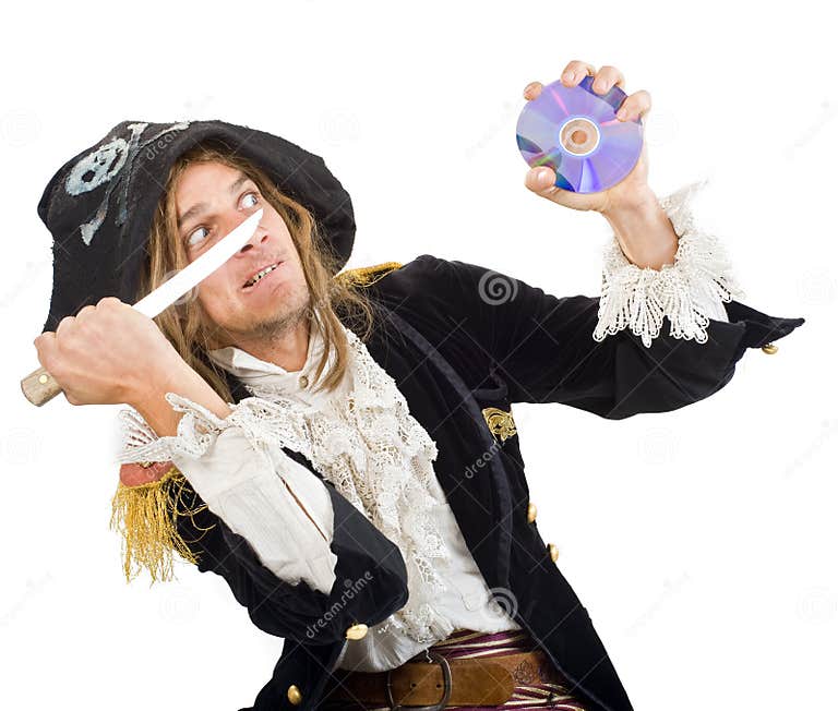 Pirate and CD stock image. Image of costume, colourful - 9446259