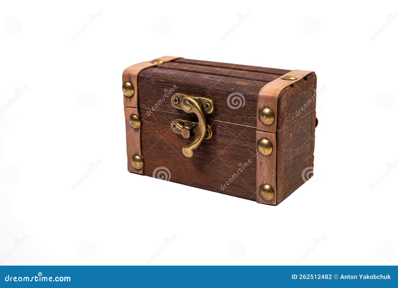 Pirate Chest Treasure Isolated on White Background - Chest Box in ...