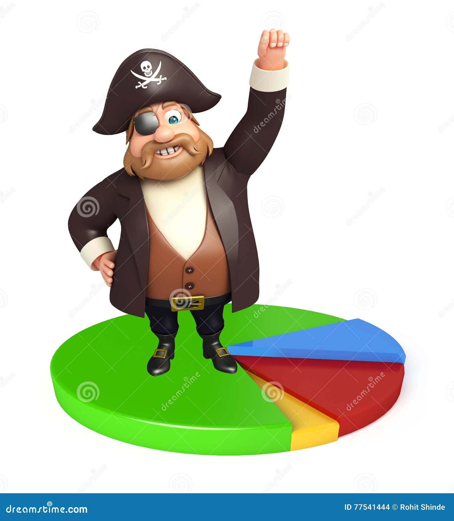 Pirate with Circle sign stock illustration. Illustration of circle ...