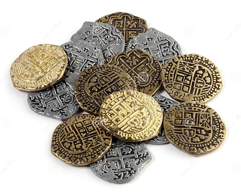 Pirate Coins stock image. Image of historic, history, coins - 6406413