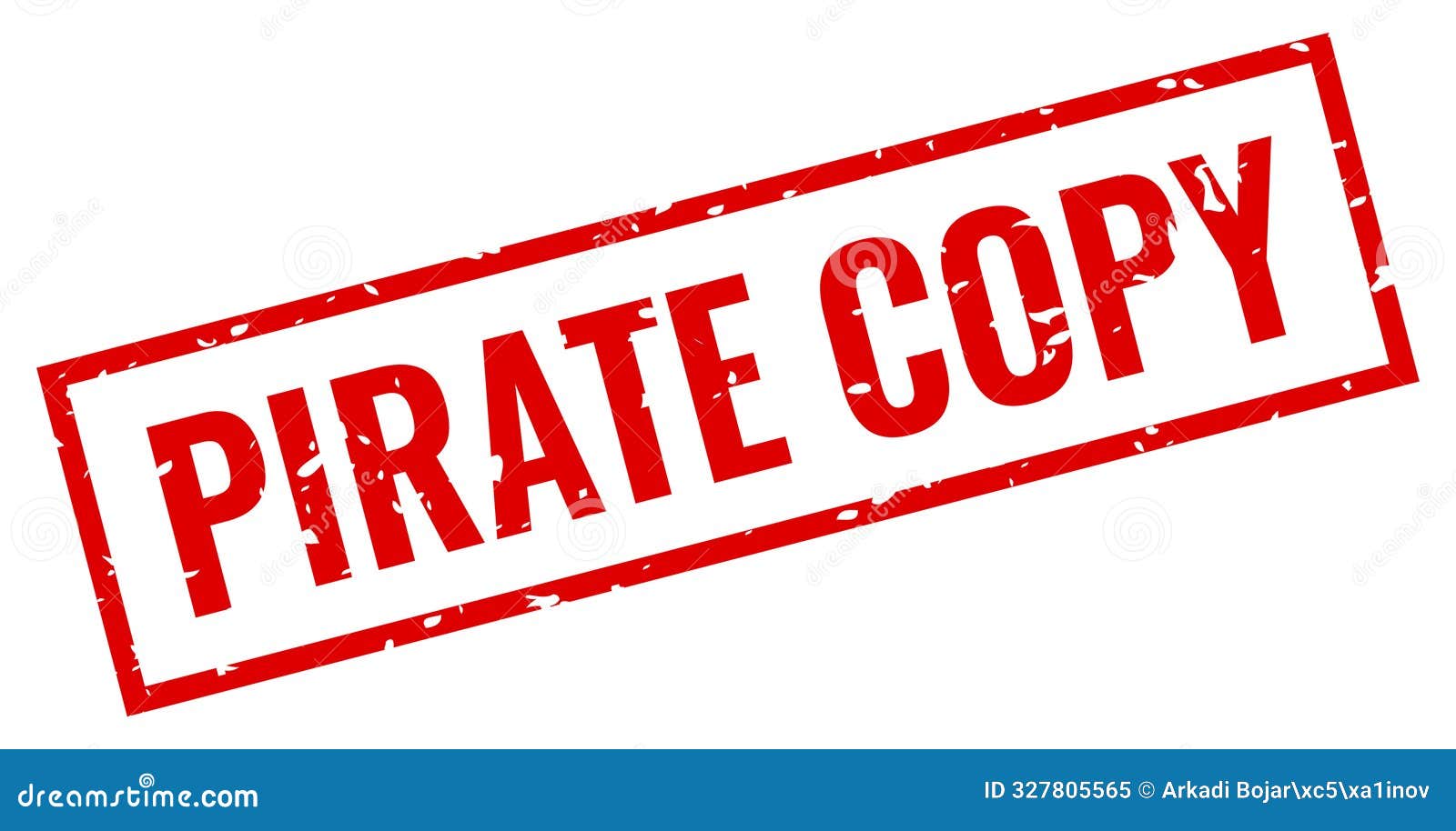 Pirate Copy Red Rubber Stamp Stock Vector - Illustration of soft, seal ...