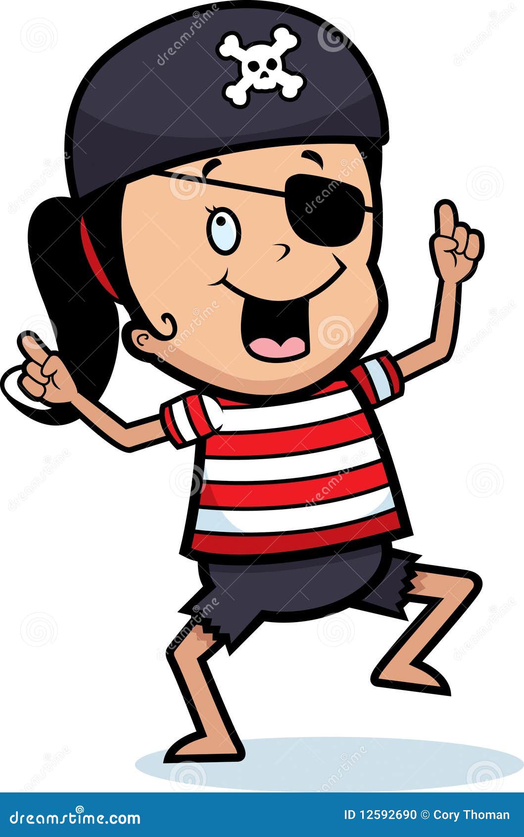 Pirate Dancing stock vector. Illustration of patch, pirate - 12592690