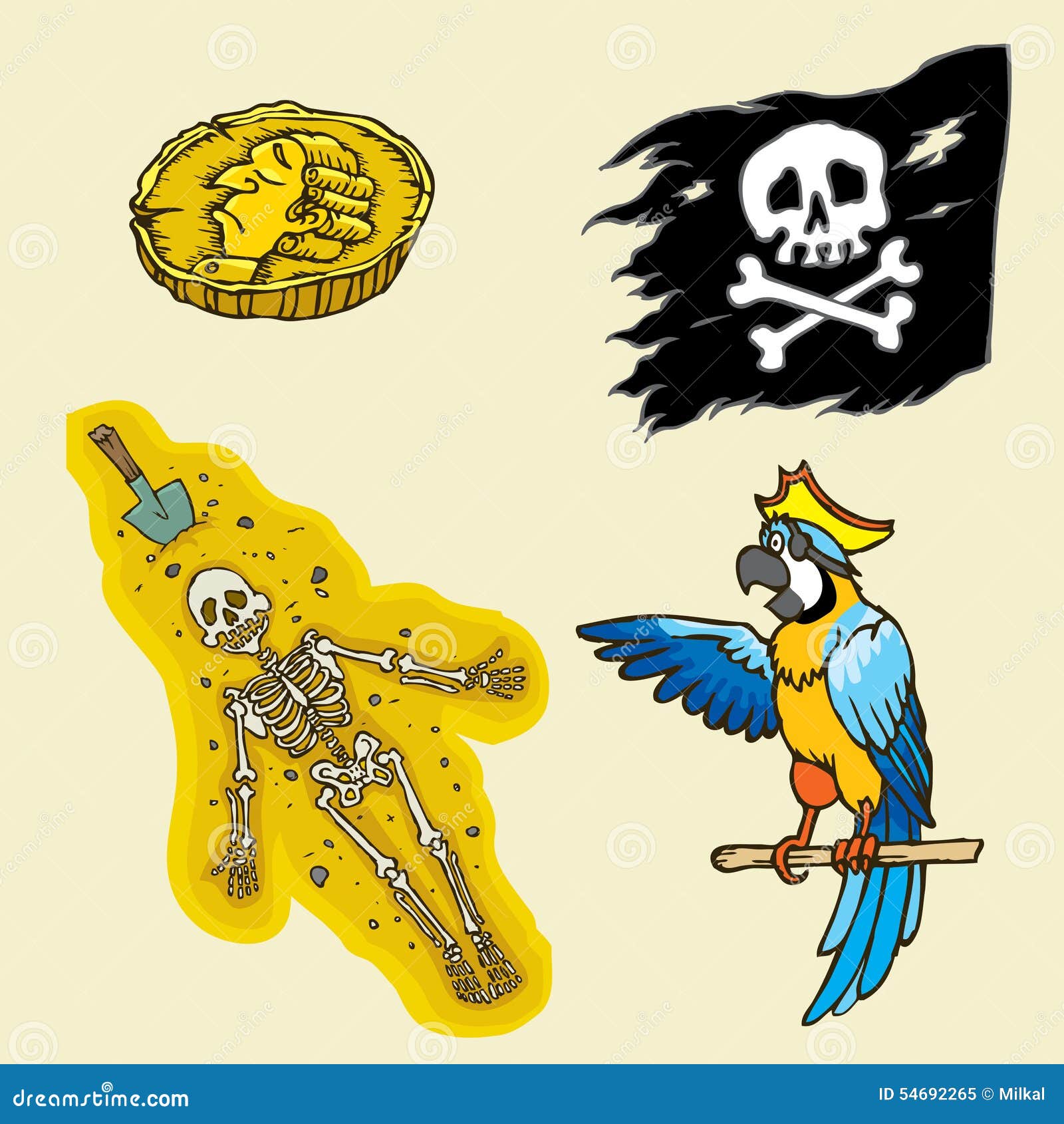 Pirate Elements Vector Kit - Posable Dressable Characters With Detailed ...