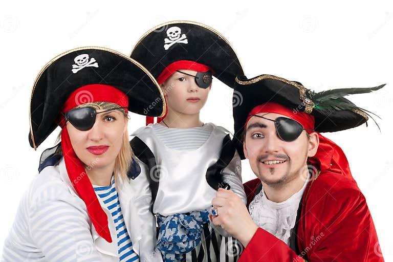 Pirate family stock photo. Image of couple, game, birthday - 22413740