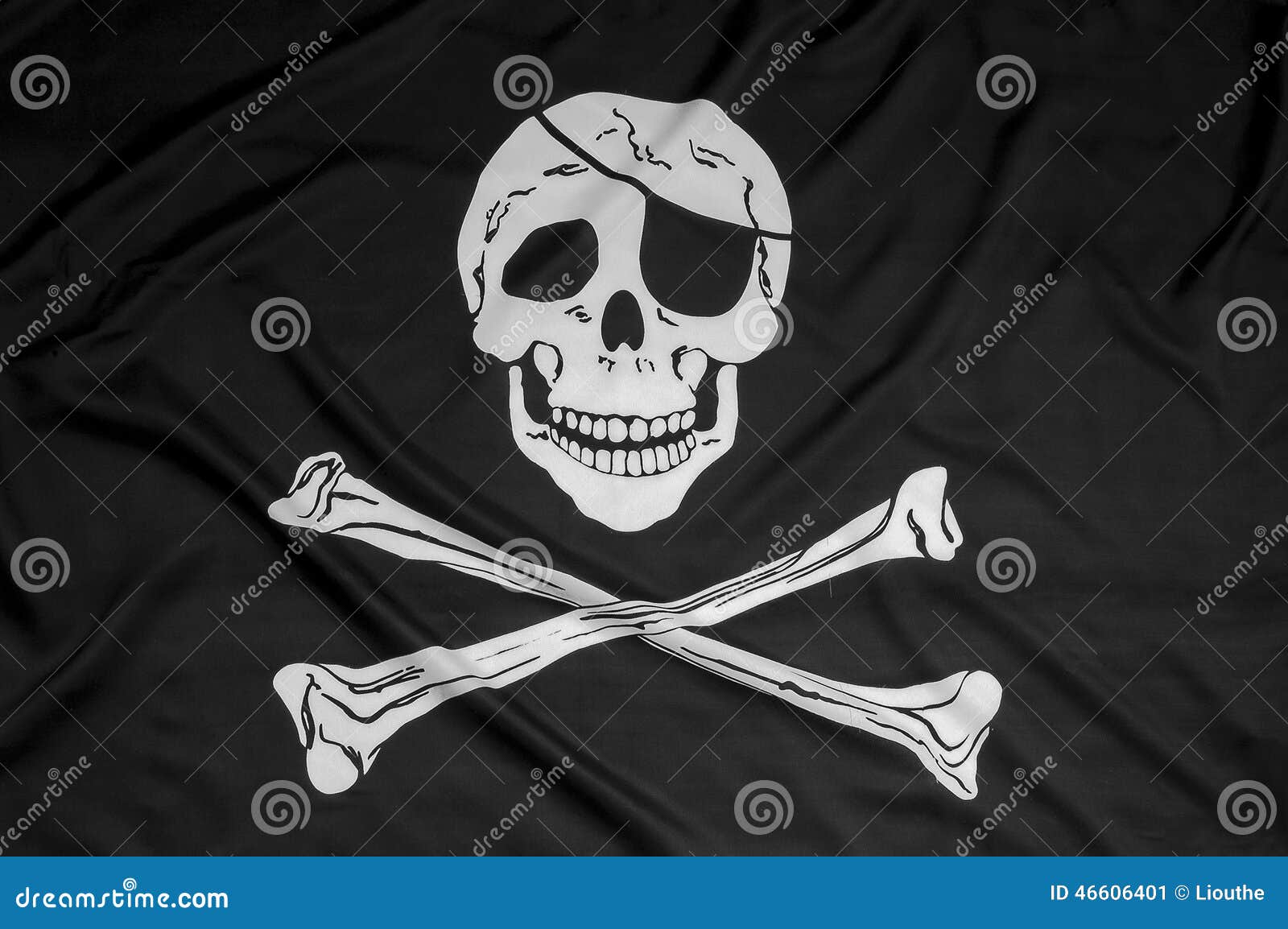 Pirate flag background stock image. Image of black, ripple - 46606401