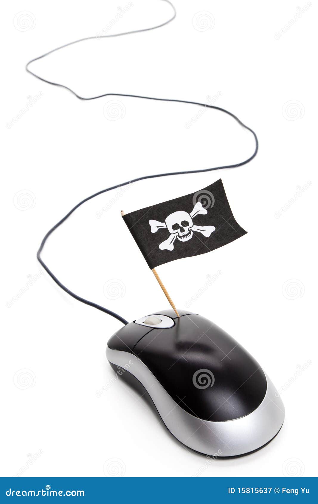 Pirate Flag and Computer Mouse Stock Image - Image of online, flag ...