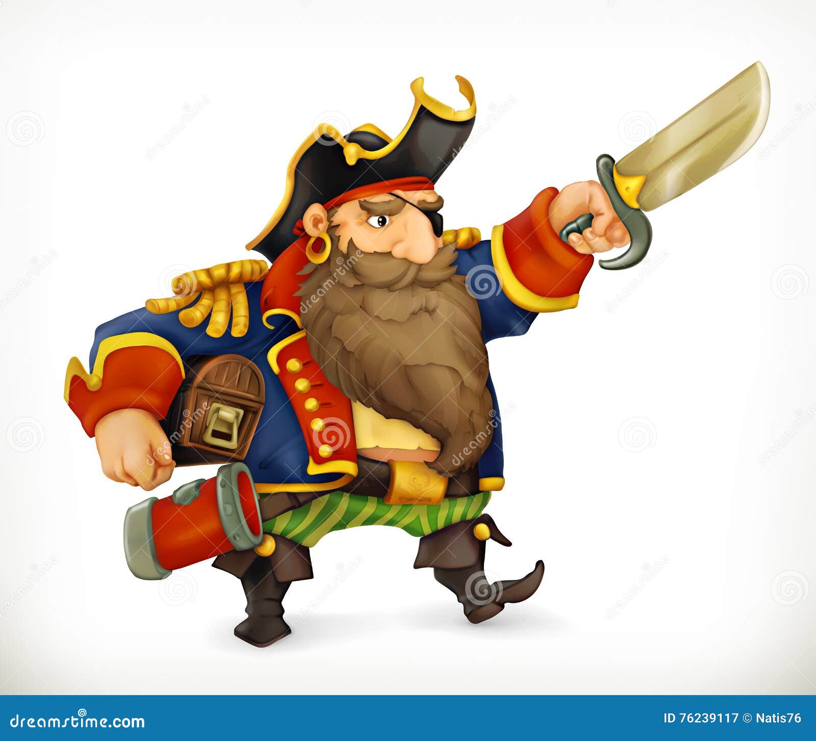 Pirate Funny Emoticon Vector Illustration | CartoonDealer.com #250743951
