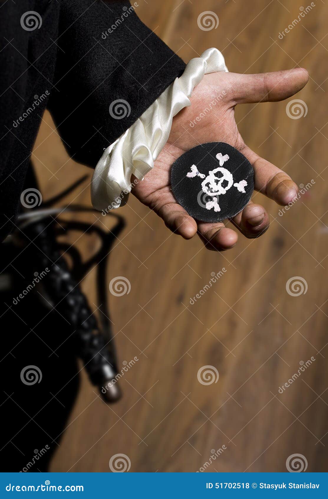 Pirate Gets Warning stock photo. Image of bandit, design - 51702518