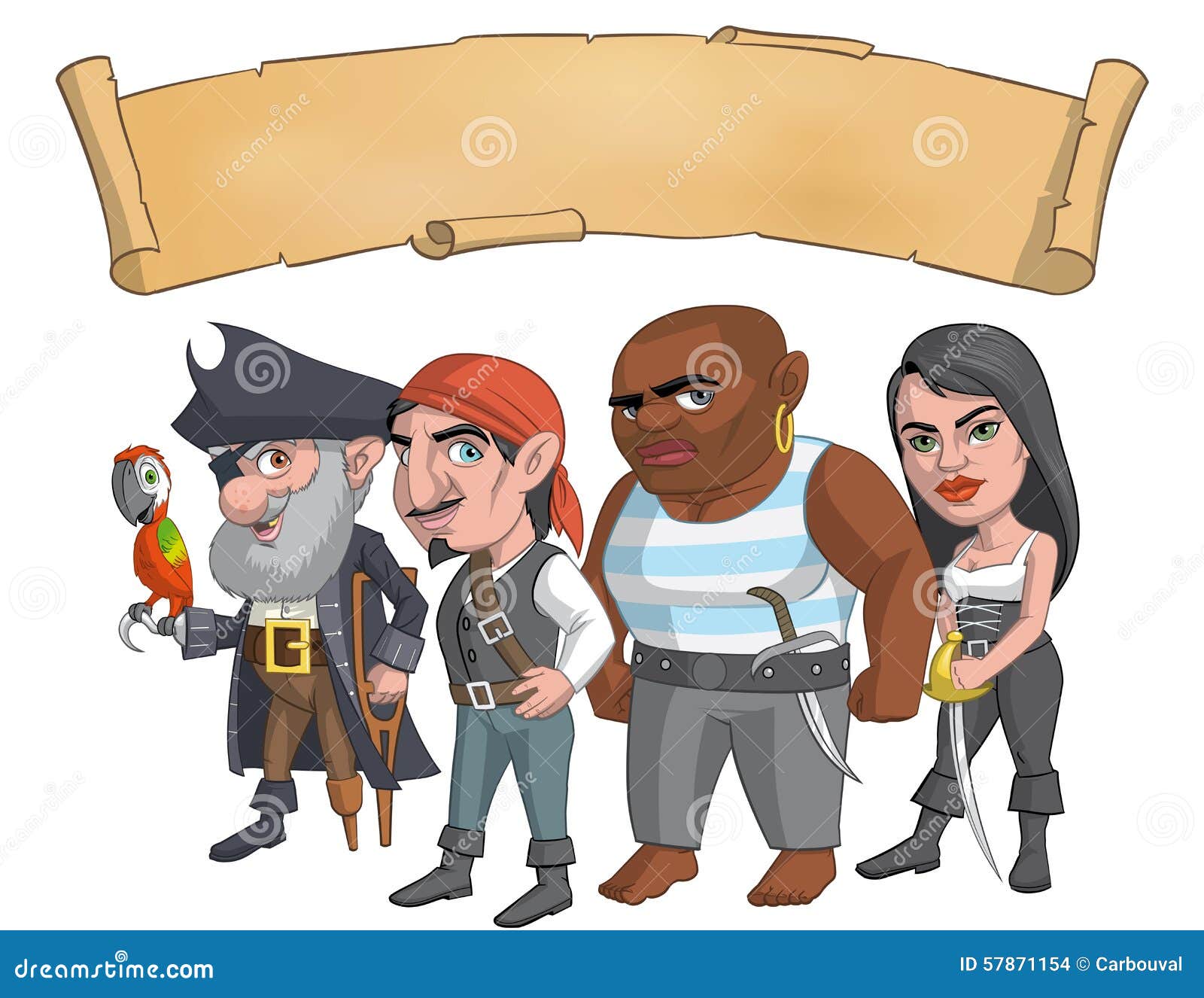 Pirate group stock vector. Illustration of banner, black - 57871154