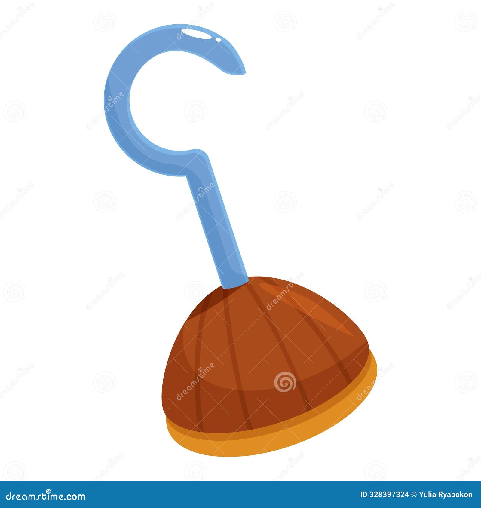 Pirate Hook Prosthesis is Replacing a Missing Hand Stock Illustration ...