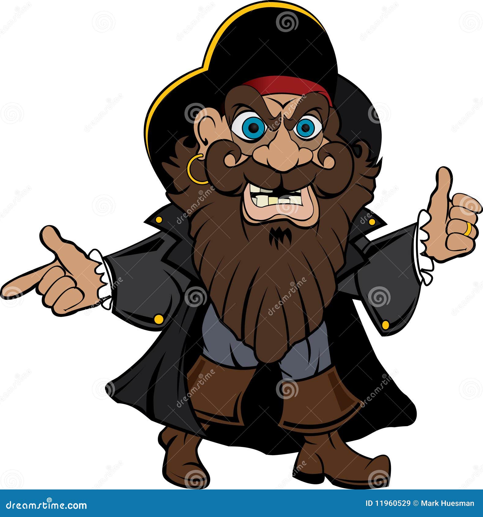 Pirate illustration stock vector. Illustration of original - 11960529