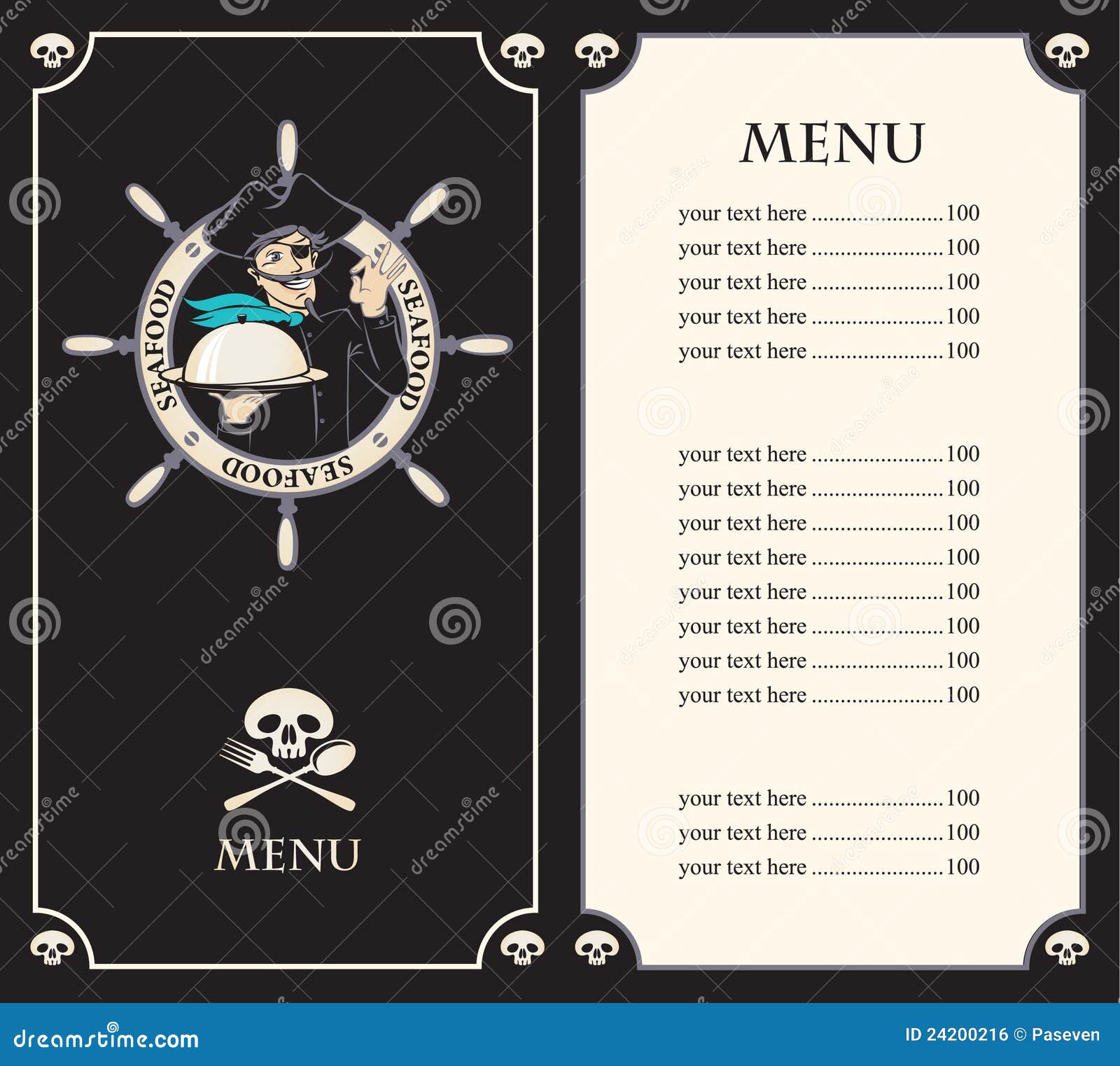 Pirate Party Menu