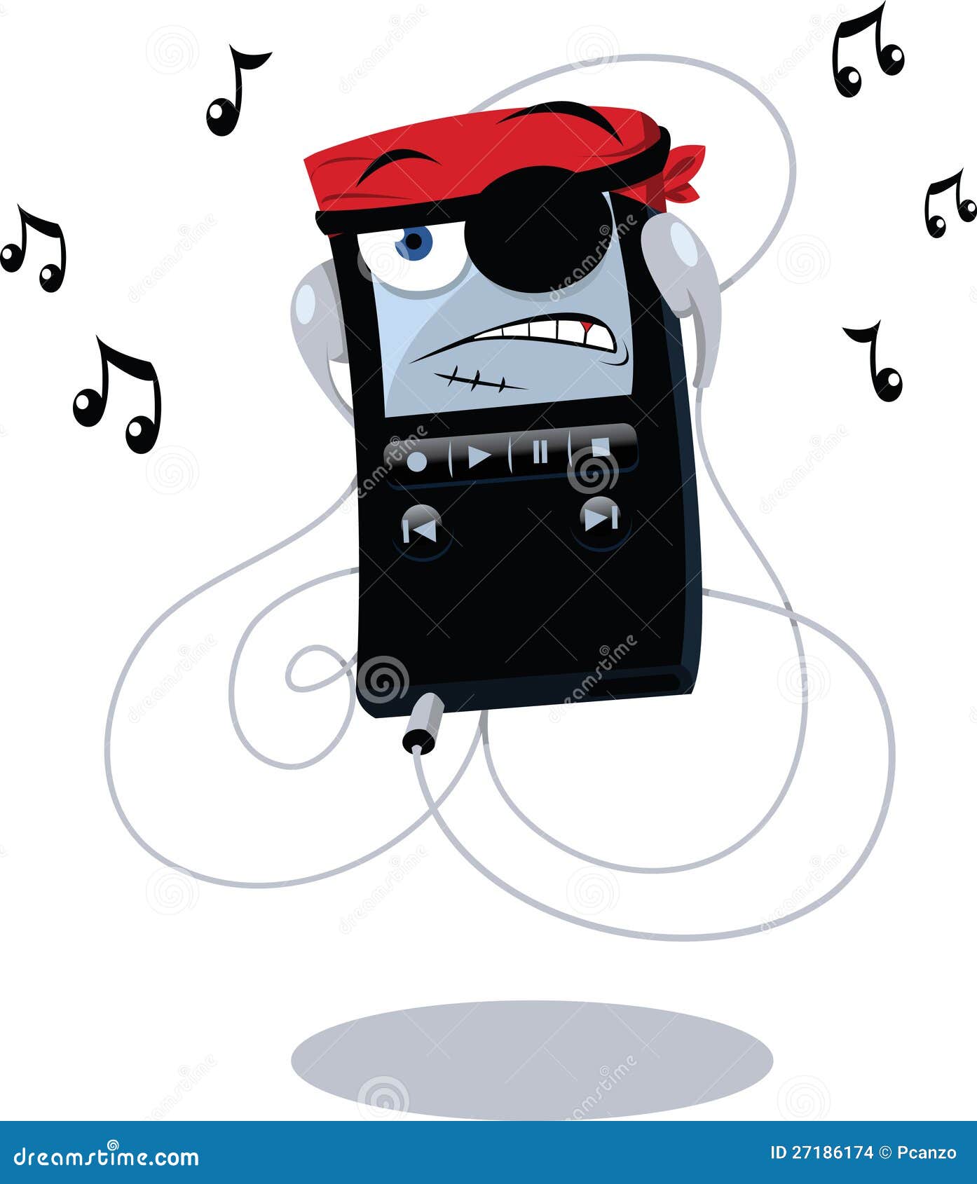 Pirate music stock vector. Illustration of button, downloading - 27186174